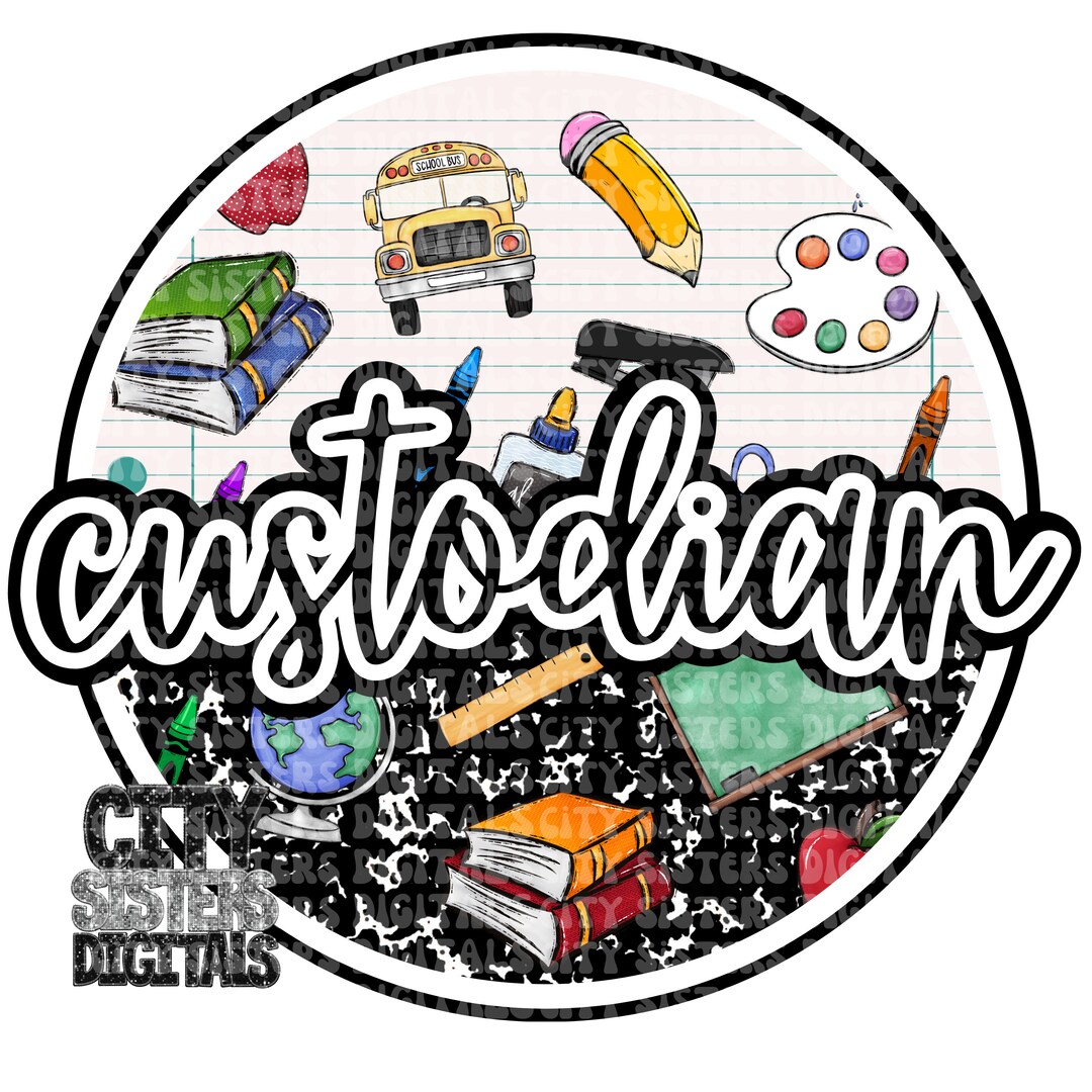 CUSTODIAN Png, School Custodian Png for Sublimation Dtf, School Png ...