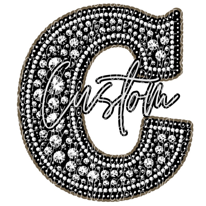 Custom School Spirit Rhinestone PNG: Sublimation & DTF (digital File ...