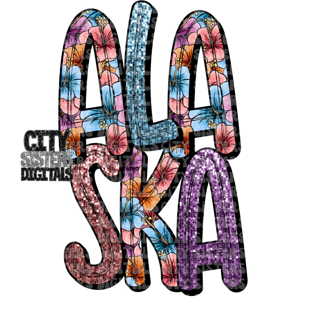 GLITTER ALASKA Png, Alaska Png, Alaska Digital Download, Alaska Summer ...