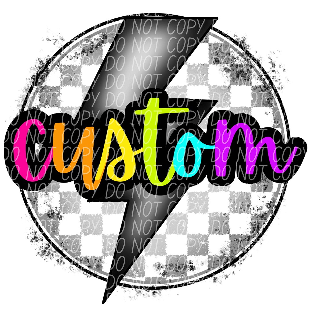 Custom School Spirit PNG: Retro Checker Design (digital File) - Etsy