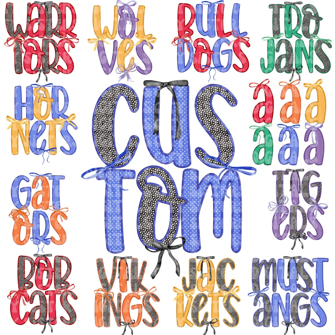CUSTOM DOTS Png, Faux Embroidery Png, Digital File for Sublimation and ...