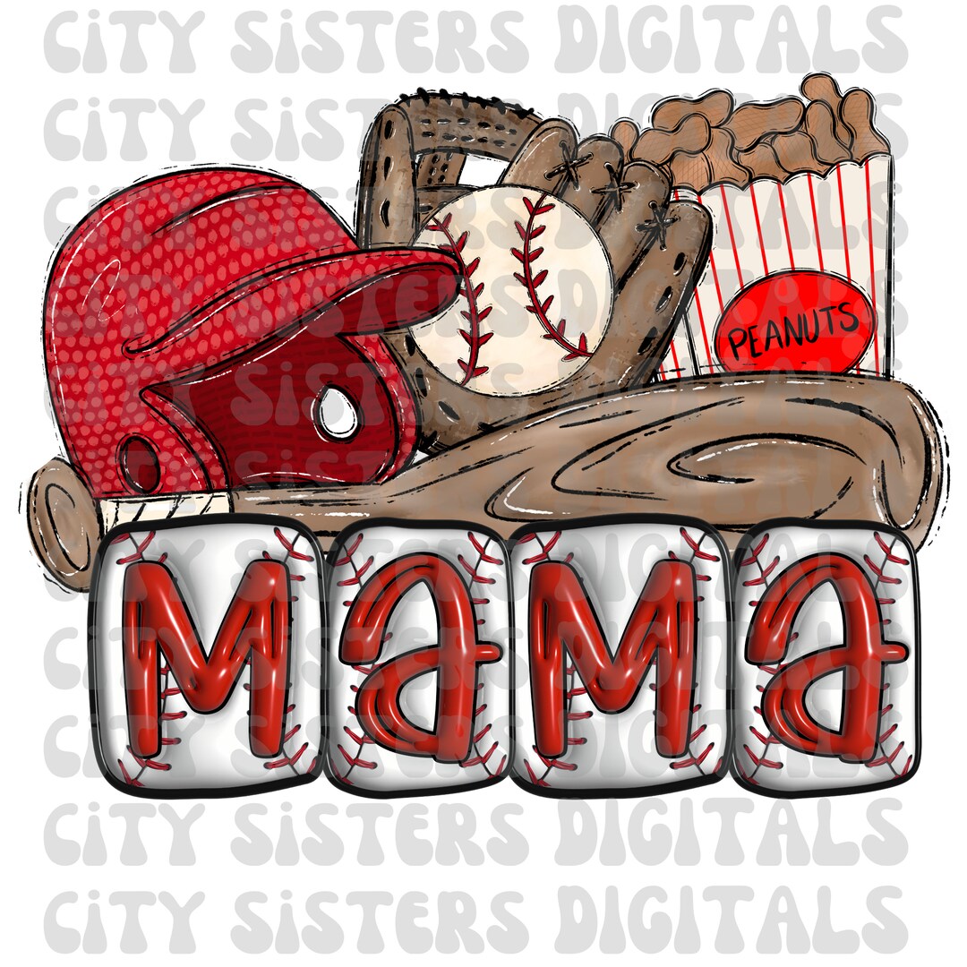 BASEBALL MAMA Png, Baseball Png, Baseball Digital for Sublimation and ...