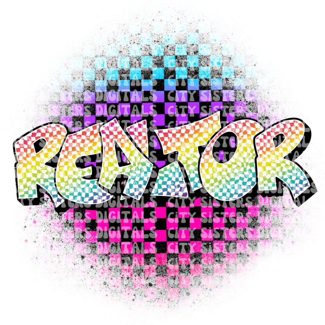 REALTOR Png, Retro Realtor Png, Graffiti Font Realtor Png, 80's Realtor ...