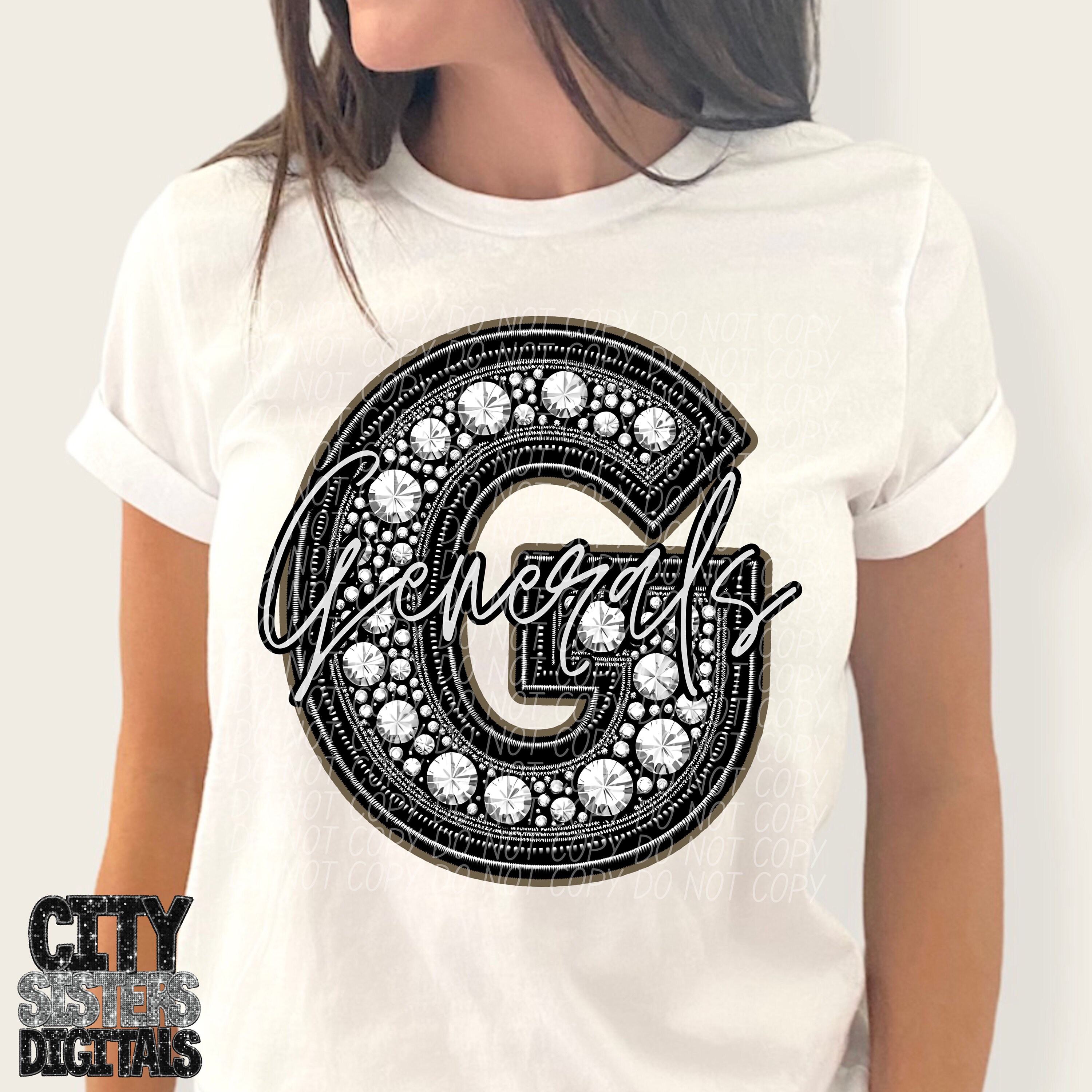 Custom School Spirit Rhinestone PNG: Sublimation & DTF (digital File ...