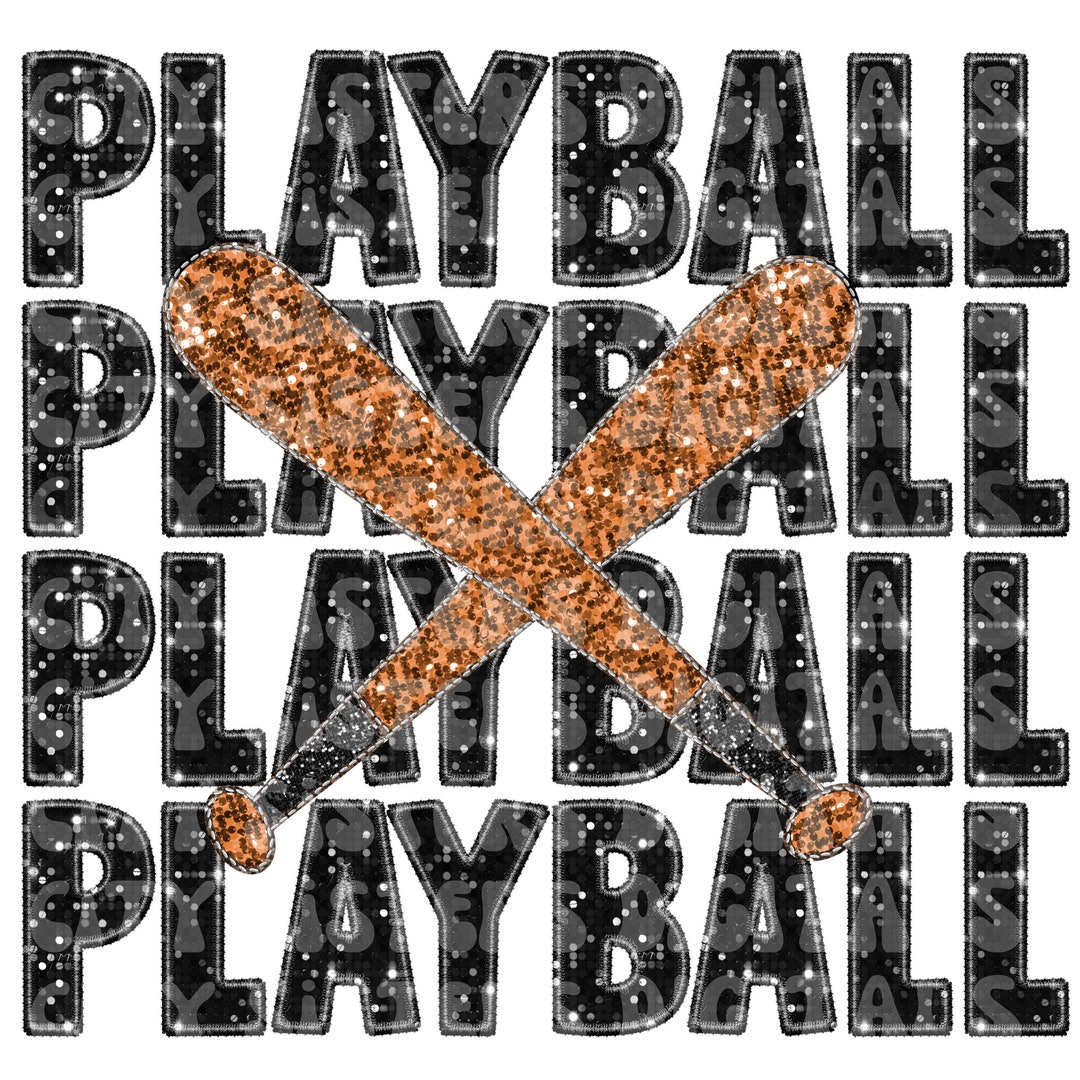GLITTER BASEBALL PLAY Ball Png, Faux Sequins Baseball Png, Faux Glitter ...