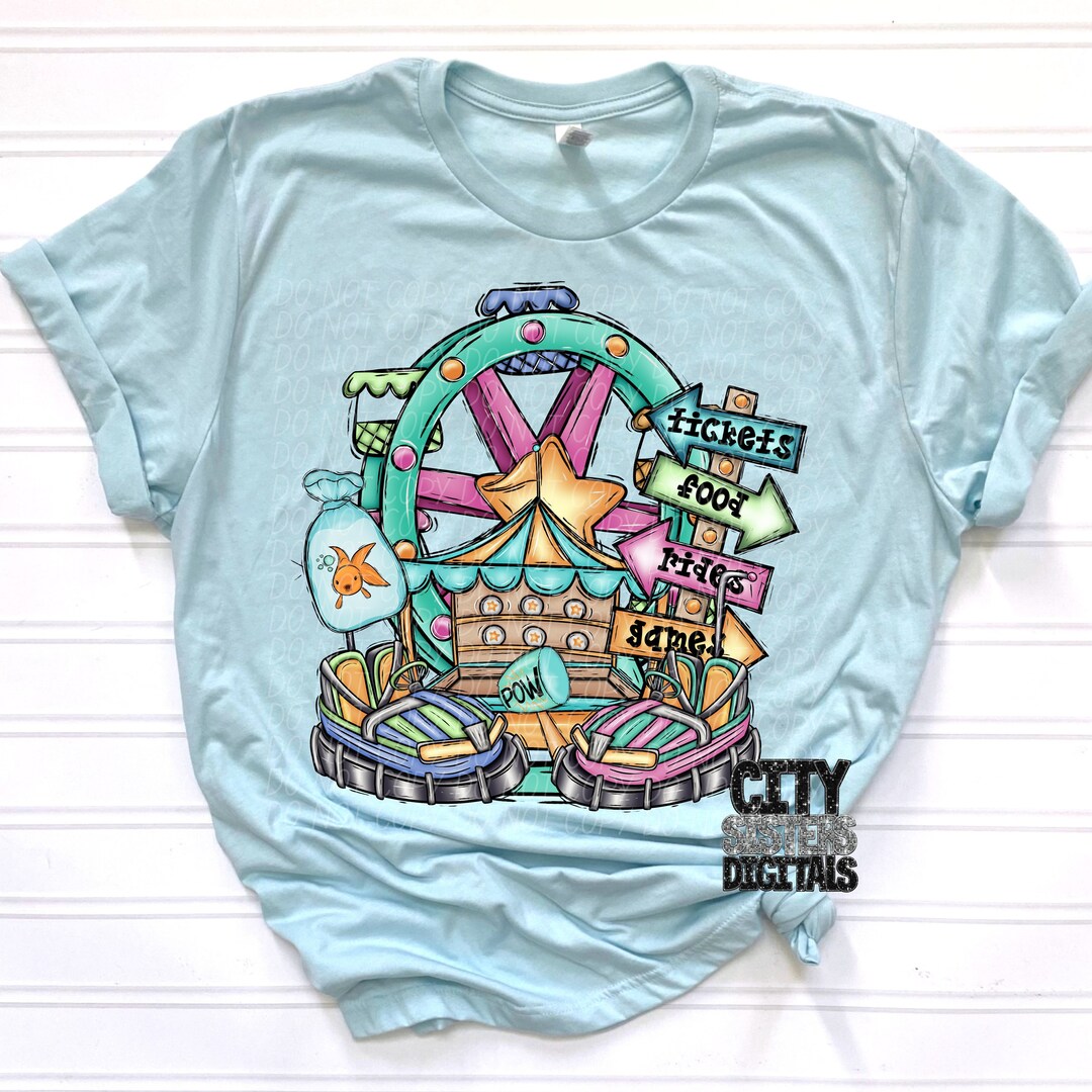County Fair Png: Carnival Rides Graphic (digital Download) - Etsy