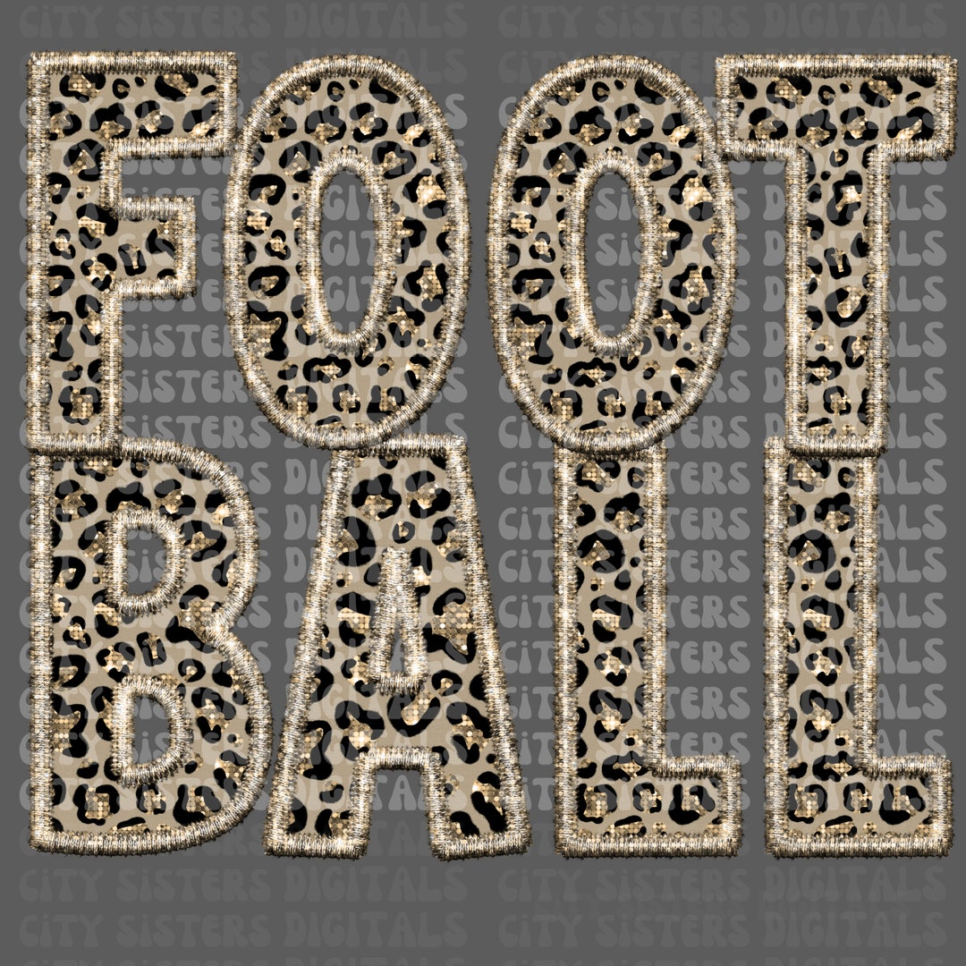 Leopard Football Png , Football Digital File for Sublimation Dtf ...