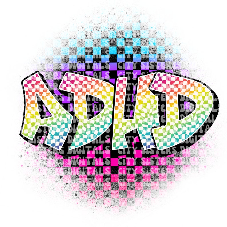 ADHD Png, Retro Adhd Png, Graffiti Font Adhd, 80's Adhd Png, Adhd ...