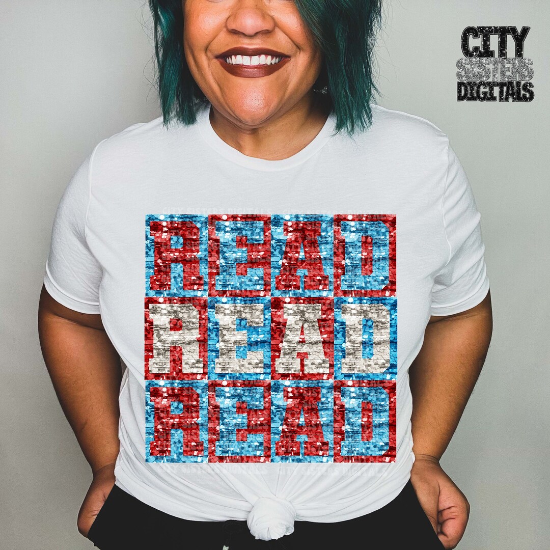 READ READ READ Glitter Png, Read Across America Png, Reading Digital ...