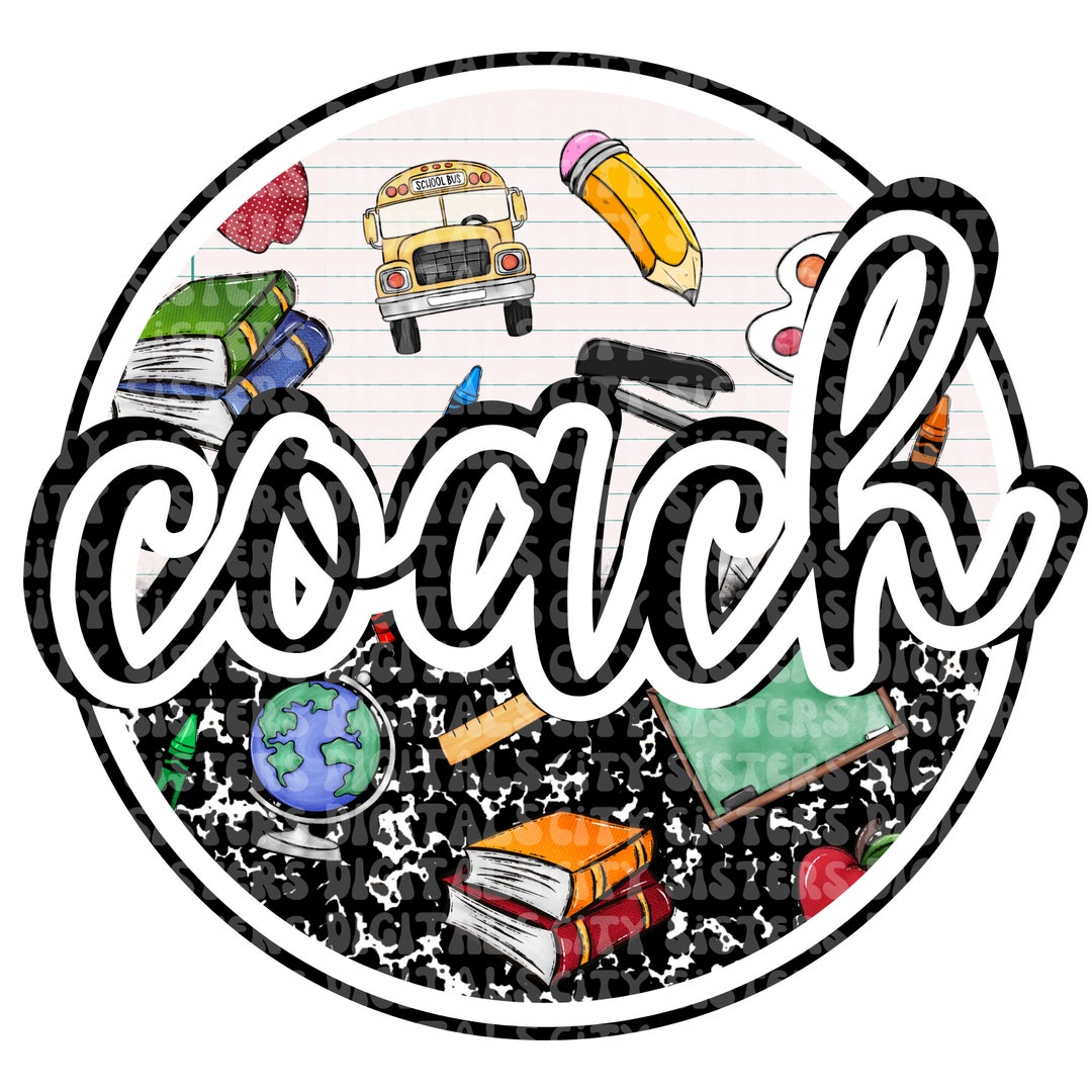 COACH Png, P.e. Coach Png for Sublimation and Dtf, School Png, School P ...