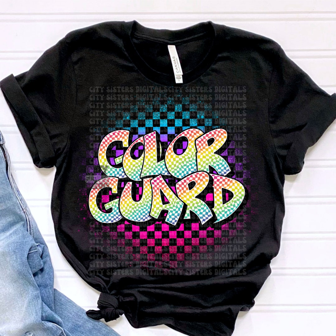 COLOR GUARD Png, Retro Color Guard Png, 80's Png, Color Guard Digital ...