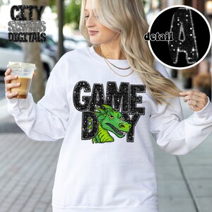 DRAGONS GAME DAY Png, Faux Glitter Png, Dragons Png, Dragons Masccot Png, Dragons Glitter Png ...