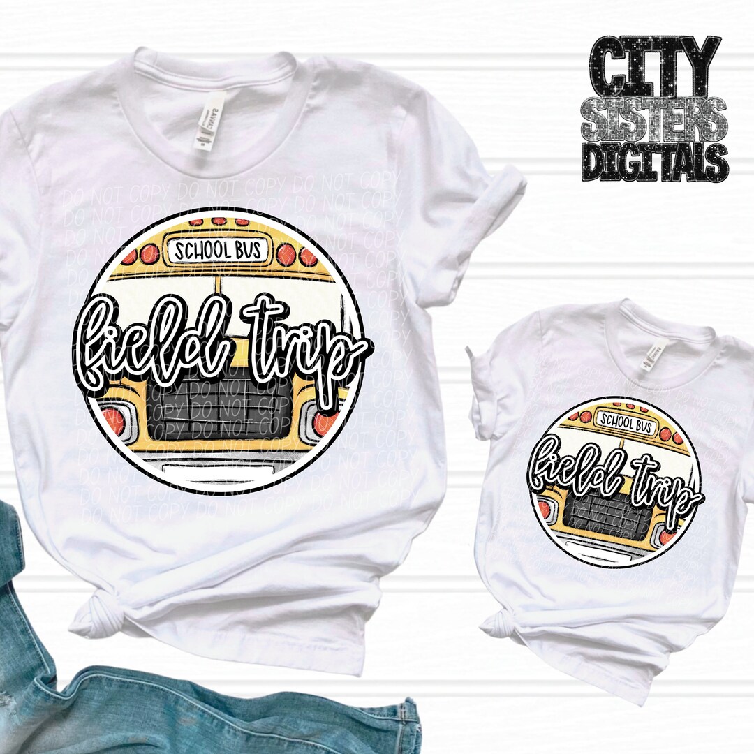 FIELD TRIP Png, School Field Trip Png, School Bus Driver Digital, Field ...