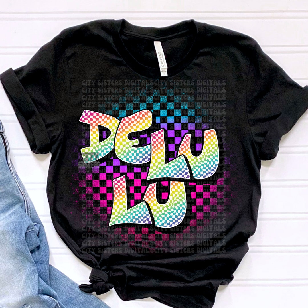 DE LU LU Png, Retro De Lu Lu Png, 80's Png, De Lu Lu Digital Download ...
