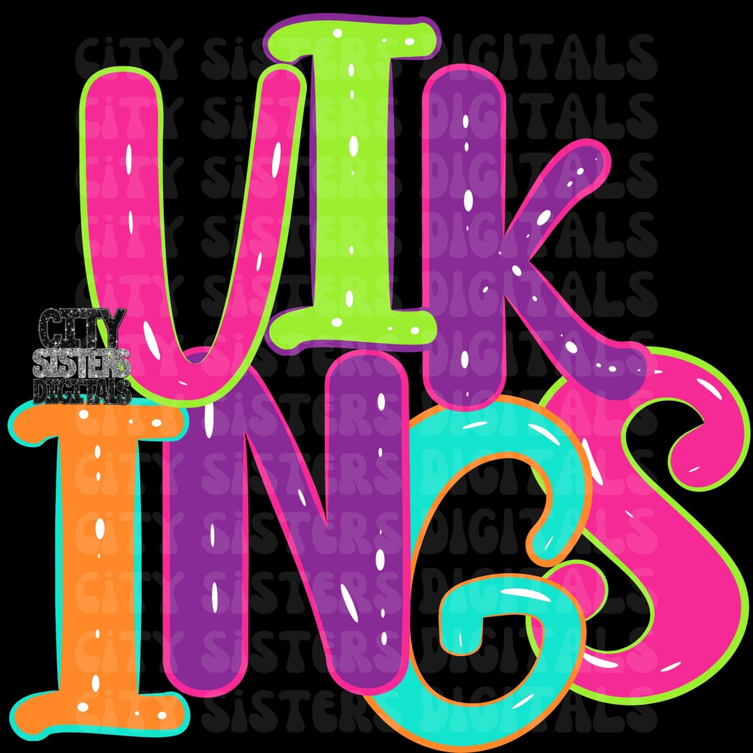 NEON VIKINGS Png, Vikings Digital Sublimation & Dtf, Bright Vikings Png ...