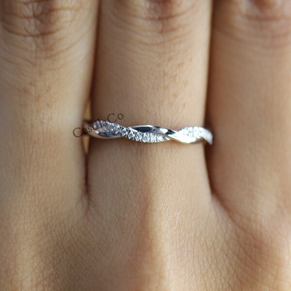 Twisted Wedding Band - Etsy