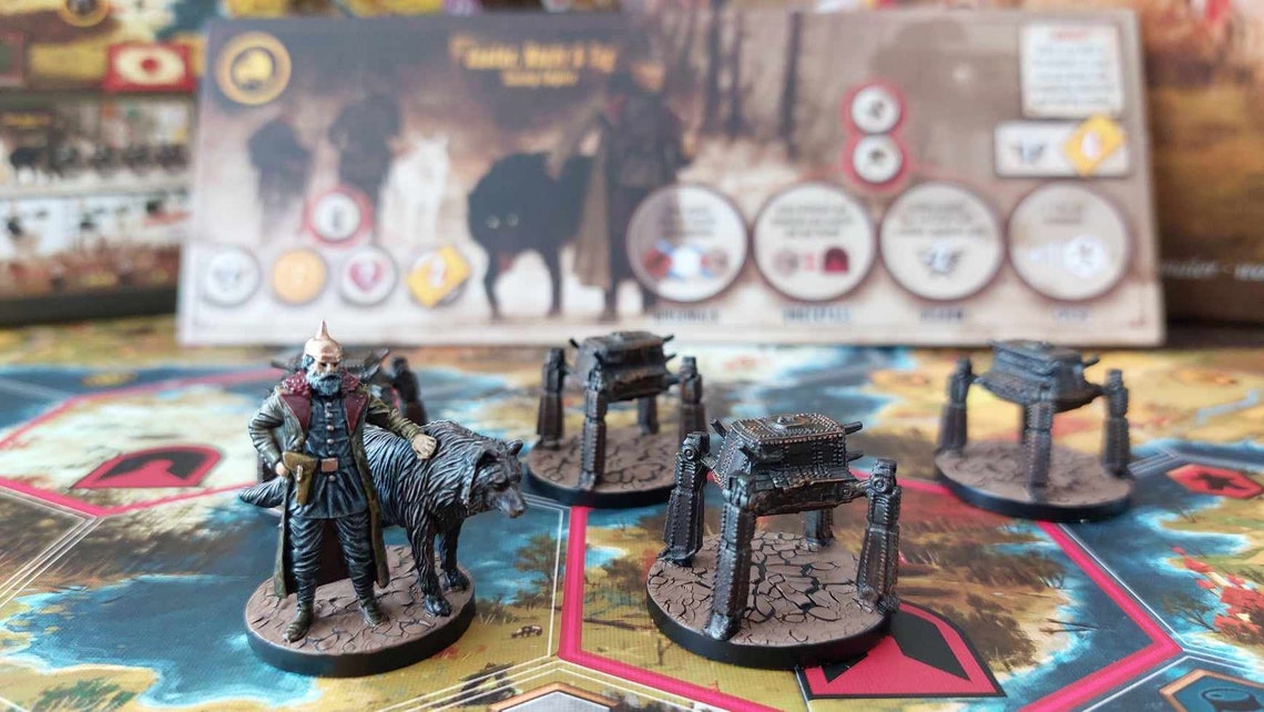 Scythe Painted Miniatures, Cards & Tokens in Mint Condition, Base Game ...