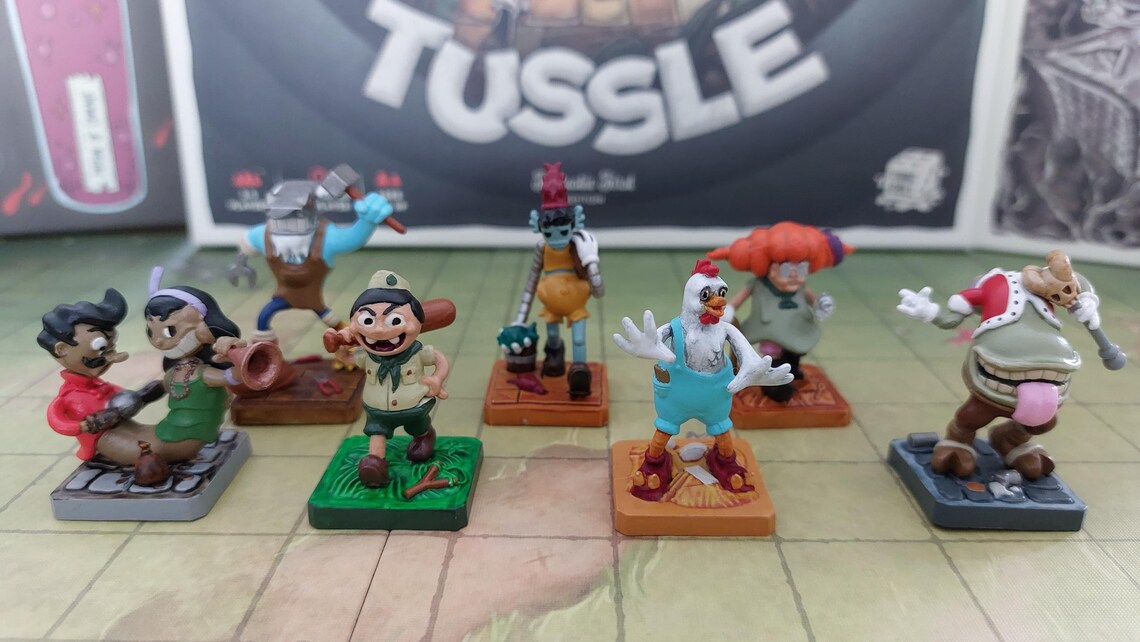 Fully Painted Townsfolk Tussle Board Game 1st Edition - Etsy