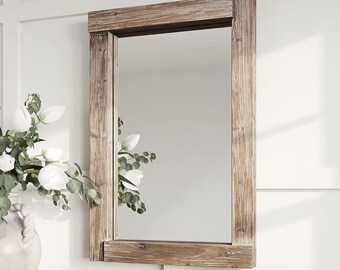 Rustic Farmhouse Mirror - Etsy