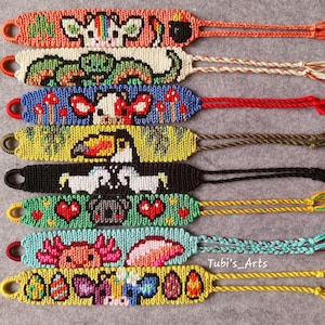 Animal Woven Friendship Bracelet, Cow Saint Patricks Day Woven Bracelet ...