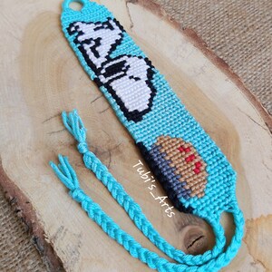 Snoopy Friendship Bracelet, Dog Woven Bracelet, Cartoon Character ...