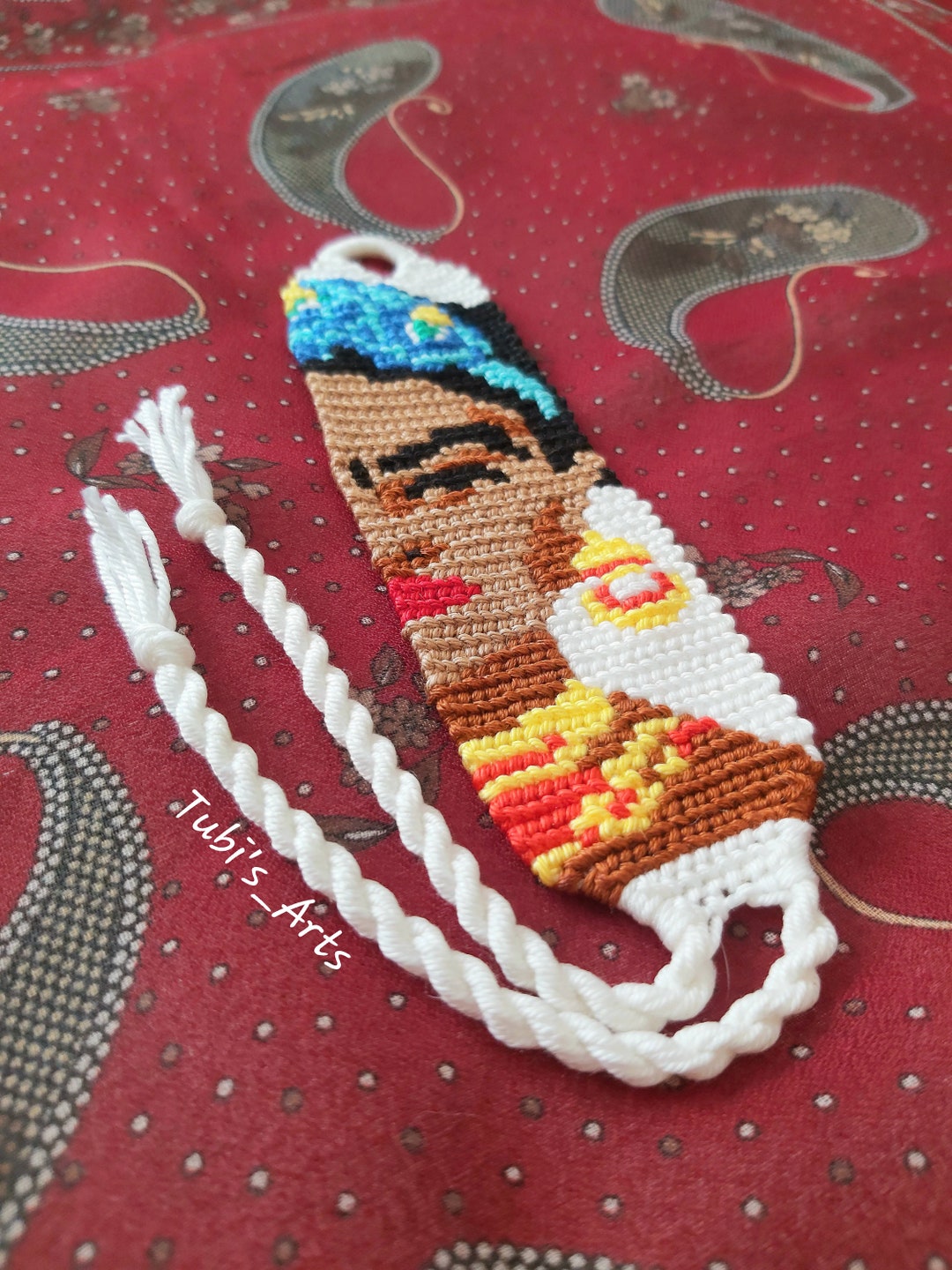 Frida Kahlo Inspired Friendship Bracelet, Woven Frida Kahlo Bracelet ...