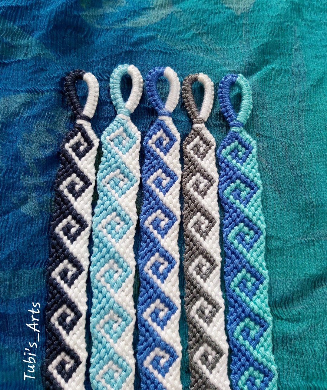 Customizable Wave Friendship Bracelet, Woven Surfer Bracelet, Summer ...