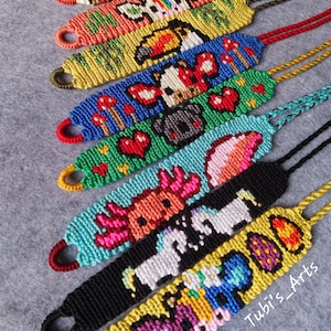 Animal Woven Friendship Bracelet, Cow Saint Patricks Day Woven Bracelet ...