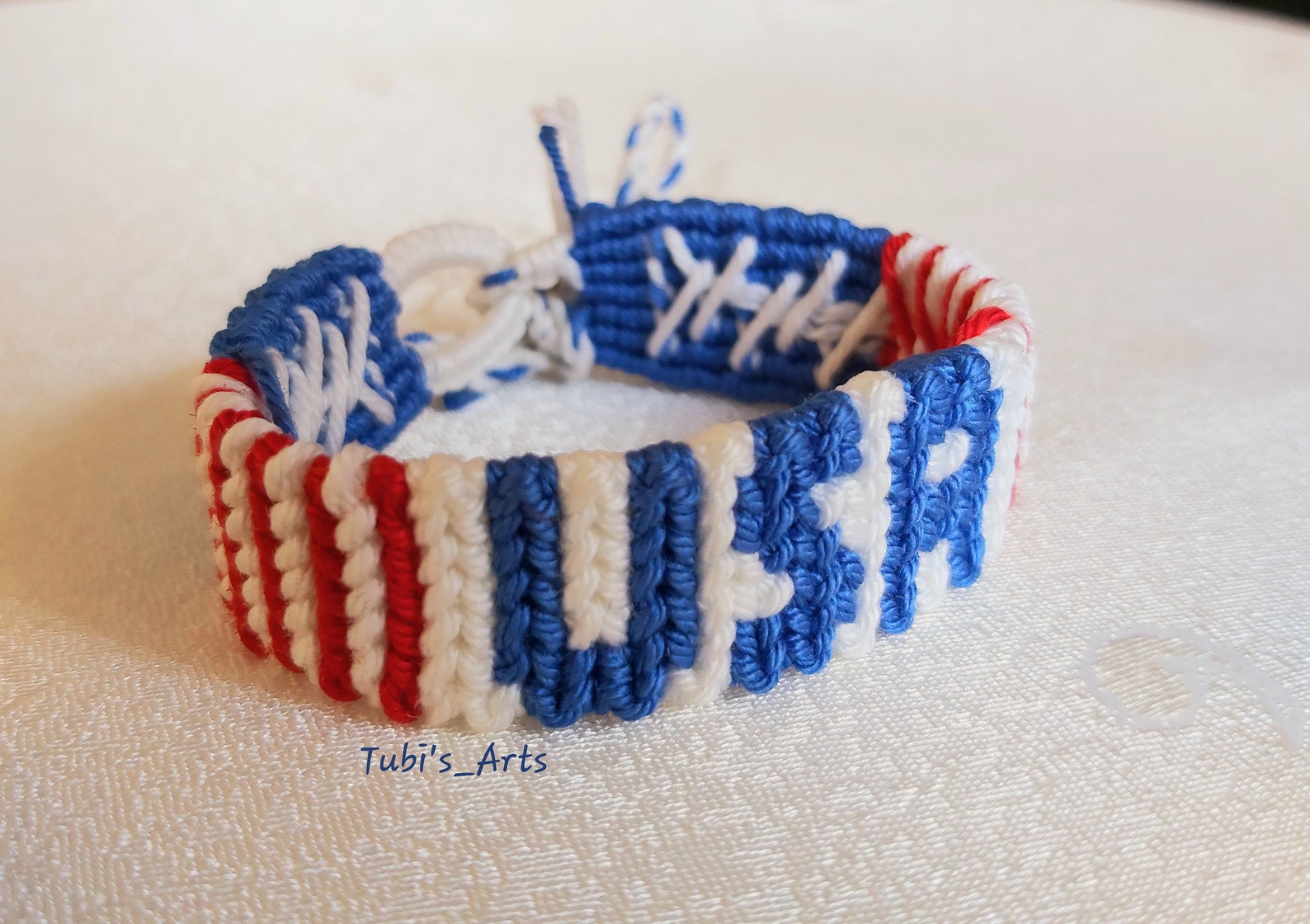 American Flag Friendship Bracelet Usa Flag Cow Bracelet 4 of - Etsy