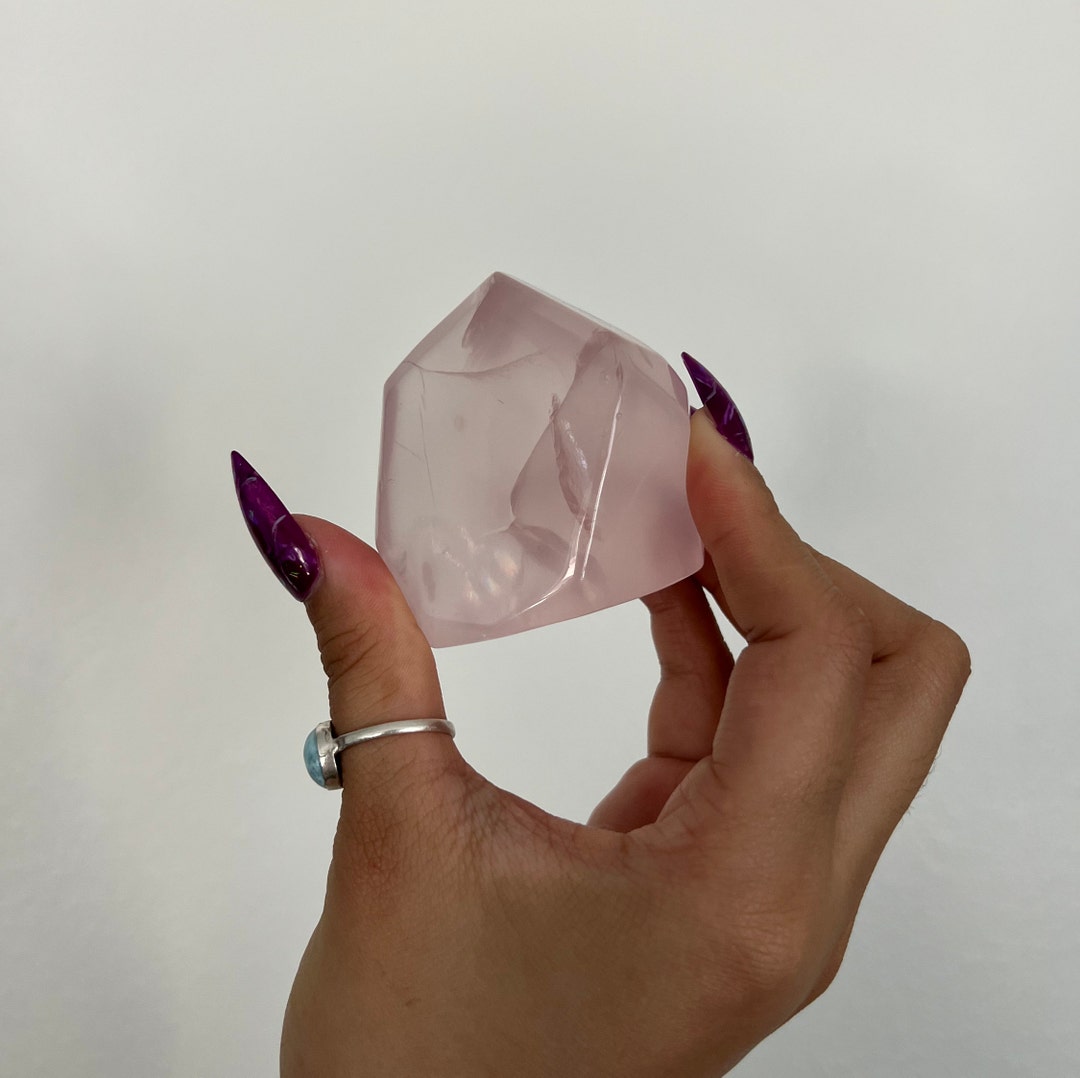 Girasol Rose Quartz Gusher Rainbow Freeform Destash - Etsy