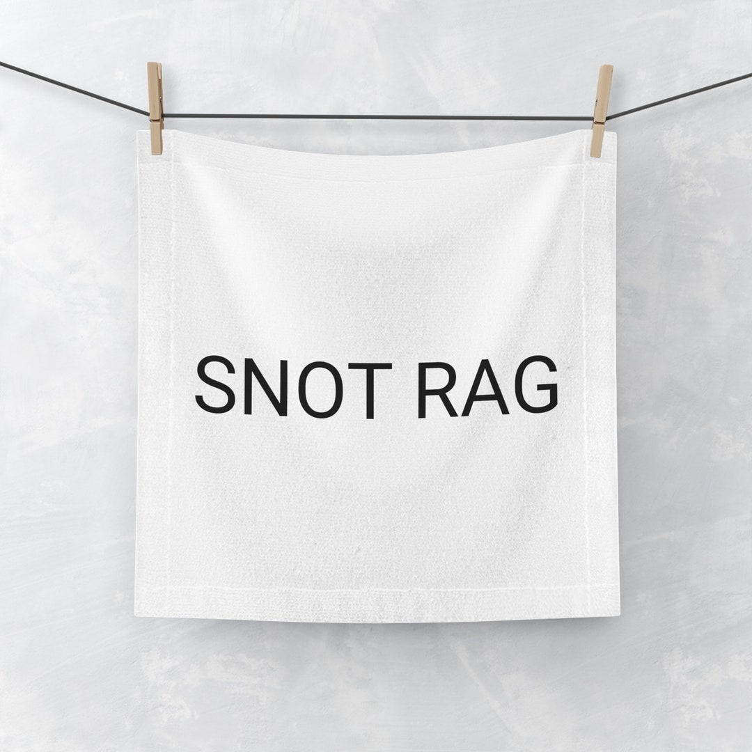 Snot Rag Funny Face Towel Hand Towel Funny Gag Gift Gift - Etsy