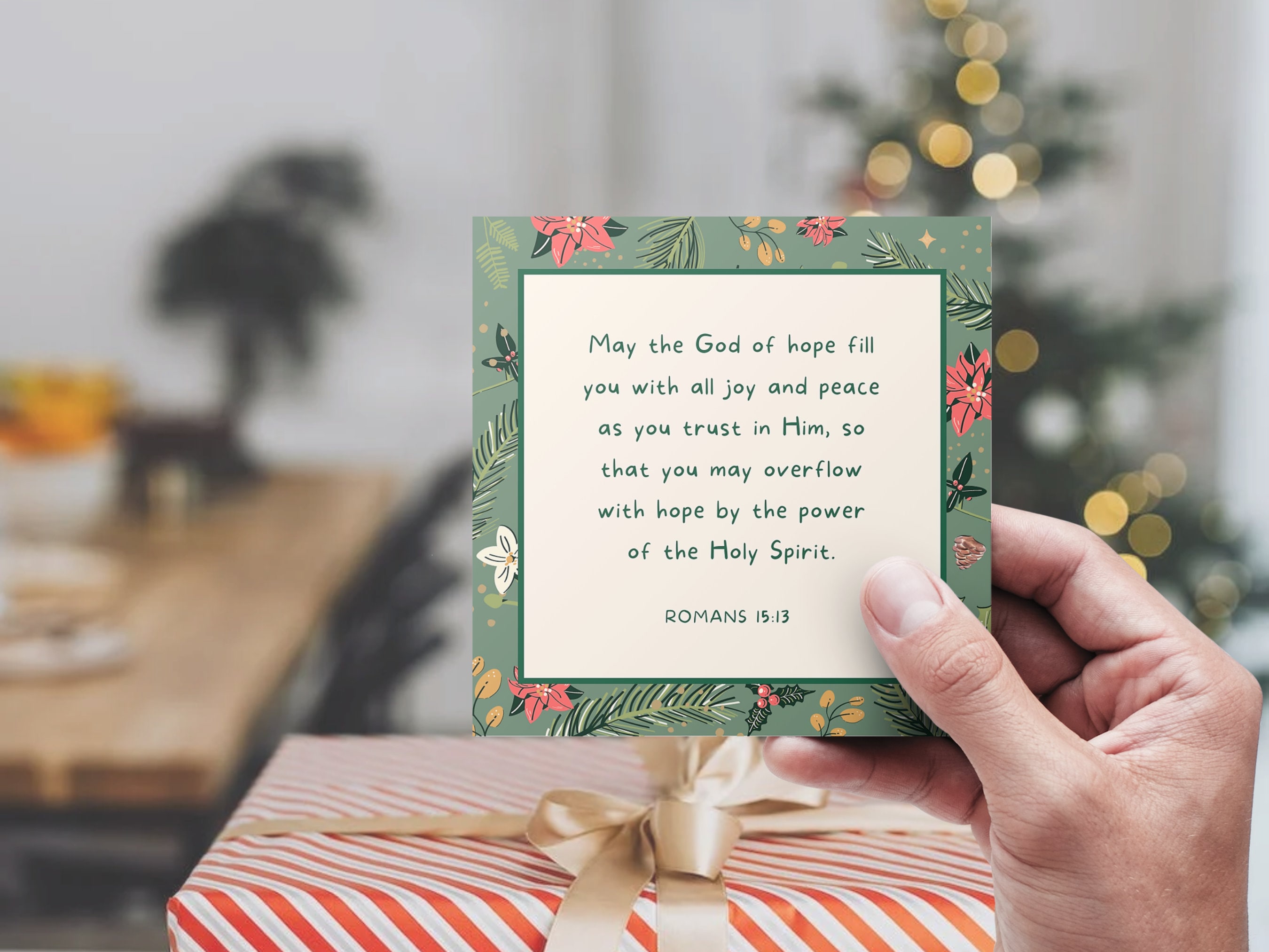 Christmas Scripture Cards Printable, Encouraging Bible Verse Cards ...