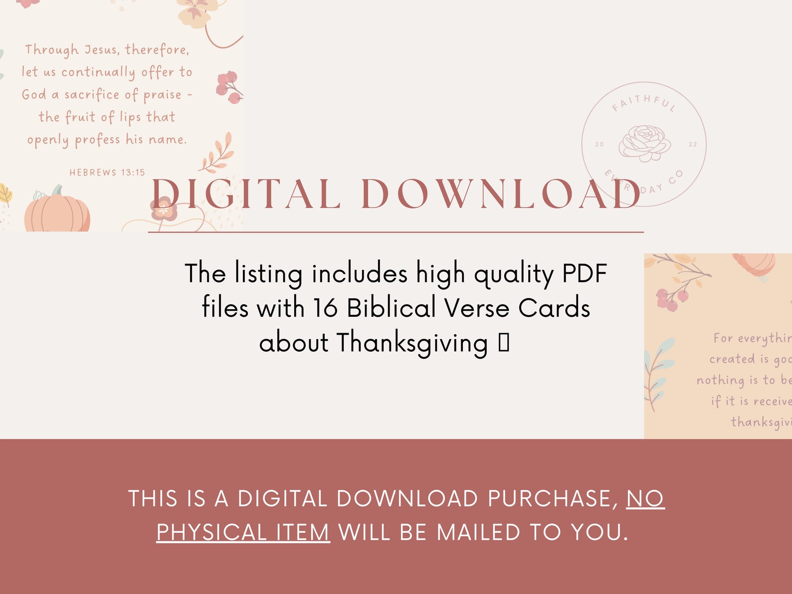 Thanksgiving Scripture Cards Fall Bible Verse Cards - Etsy