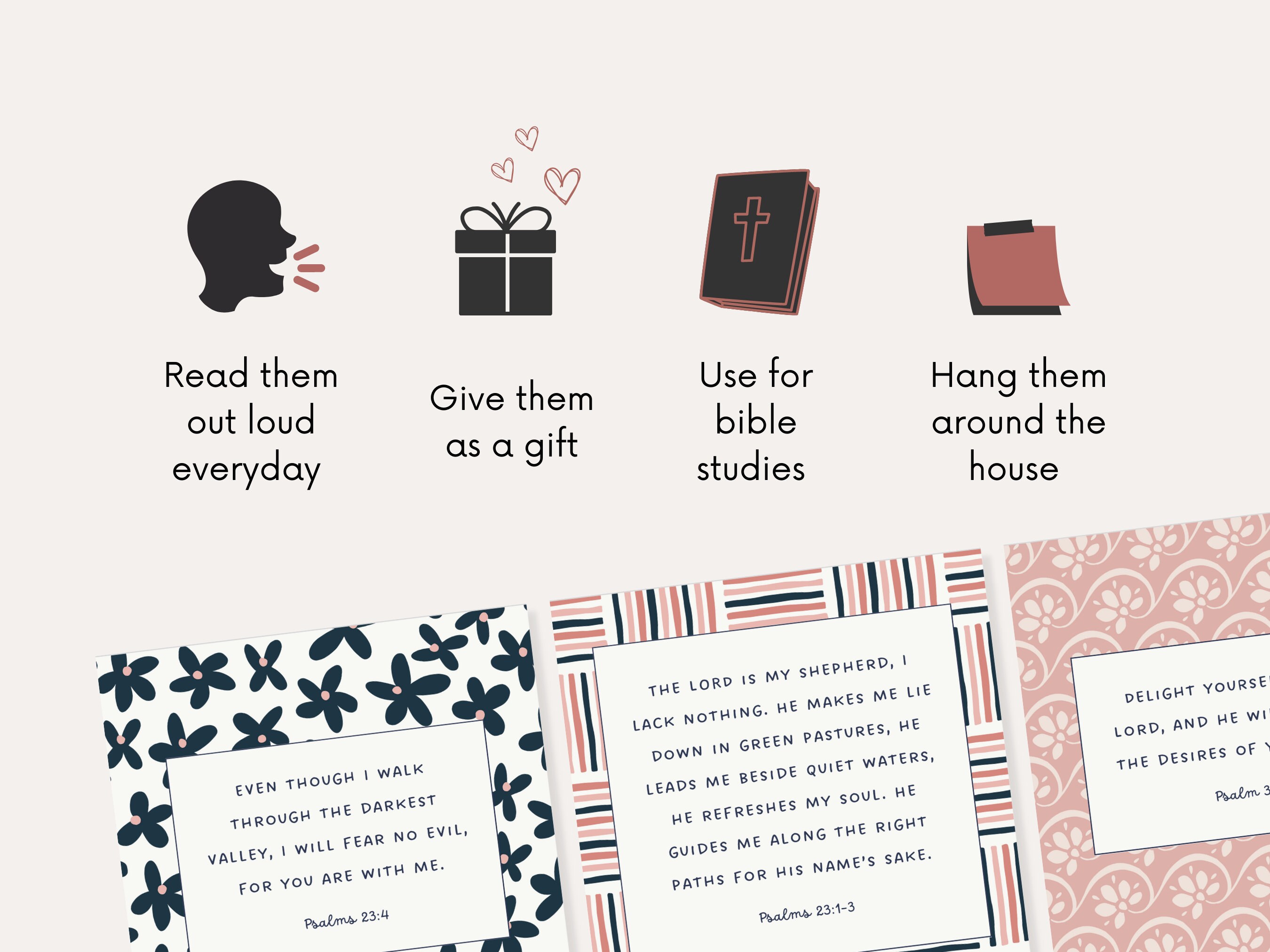 18 Bible Verse Cards for Overcoming ANXIETY, Bible Verse Cards ...