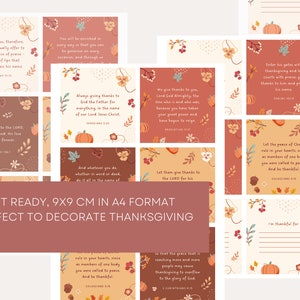 Thanksgiving Scripture Cards | Fall Bible Verse Cards | Digital ...