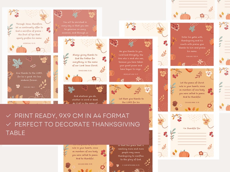 Thanksgiving Scripture Cards Fall Bible Verse Cards Digital Download ...