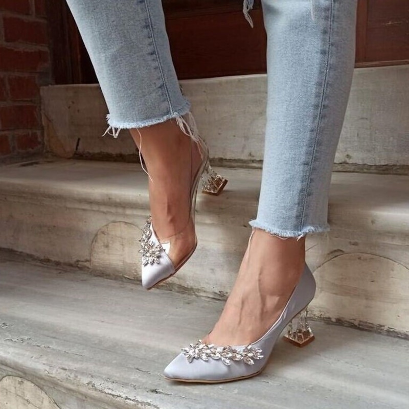 Silver Wedding Shoes - Etsy
