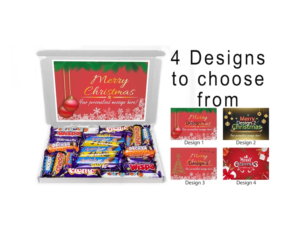 Christmas Chocolate Hamper, Secret Santa Gift, Christmas Gift Box ...