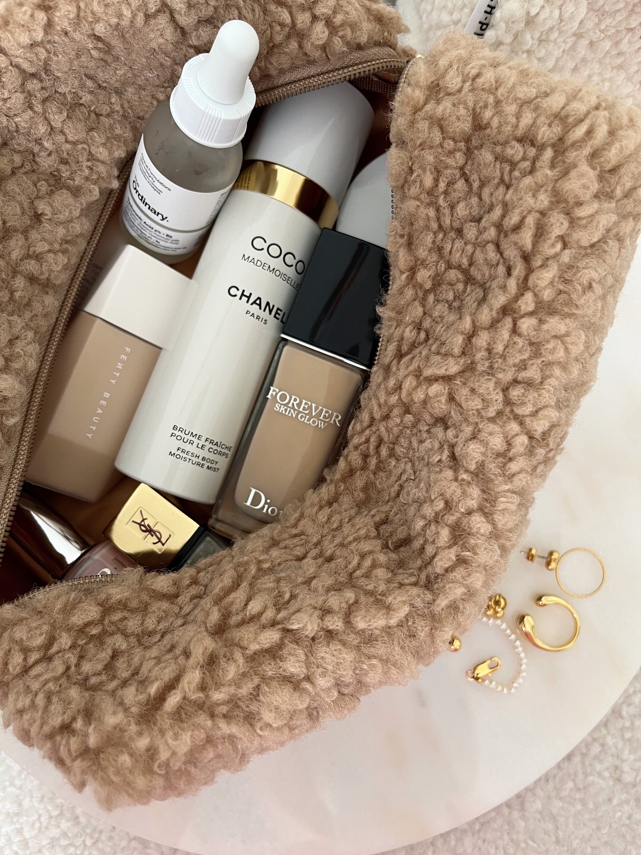 Teddy Makeup Bag Travel Pouch, Makeup Organizer, Skincare Bag, Toiletry ...