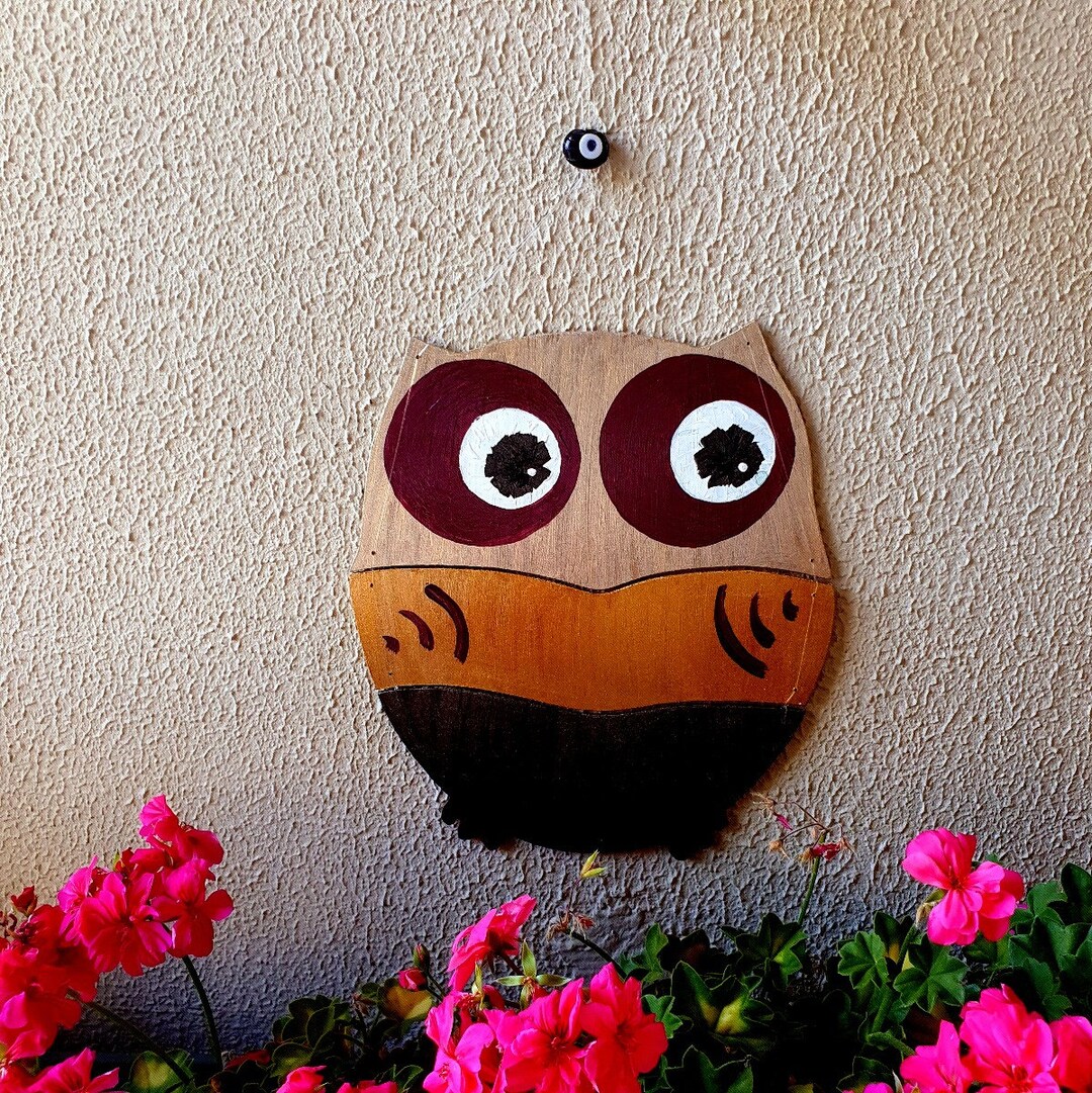 Owl Wall Hanging Owl Wooden Wall Decor Handmade Nautical Wall Decor ...