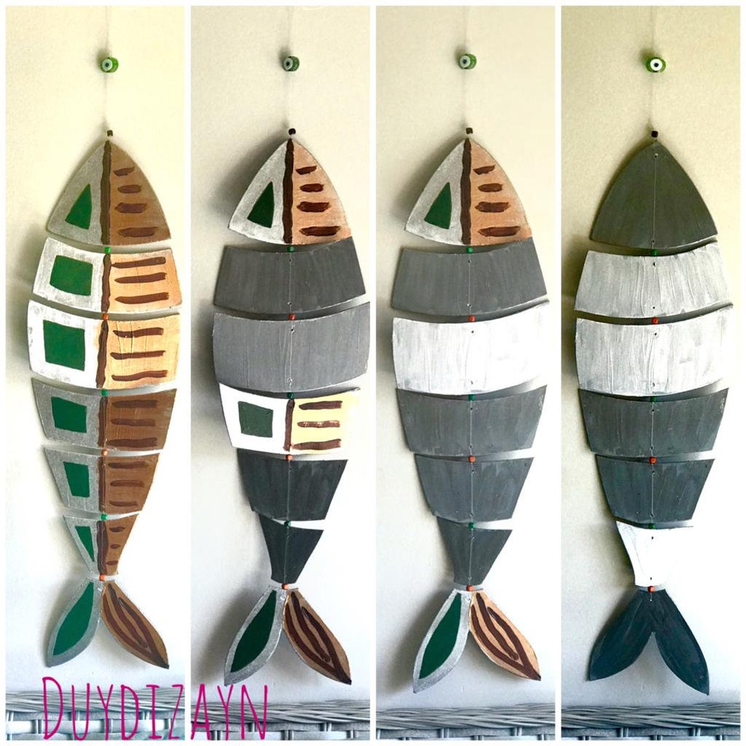 Multicolor Big Fish Wall Hanging One of a Kind Wall Decor - Etsy