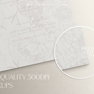 White 3x5 Wedding Invitation Mockup, Minimalist Greeting Card Mockup ...