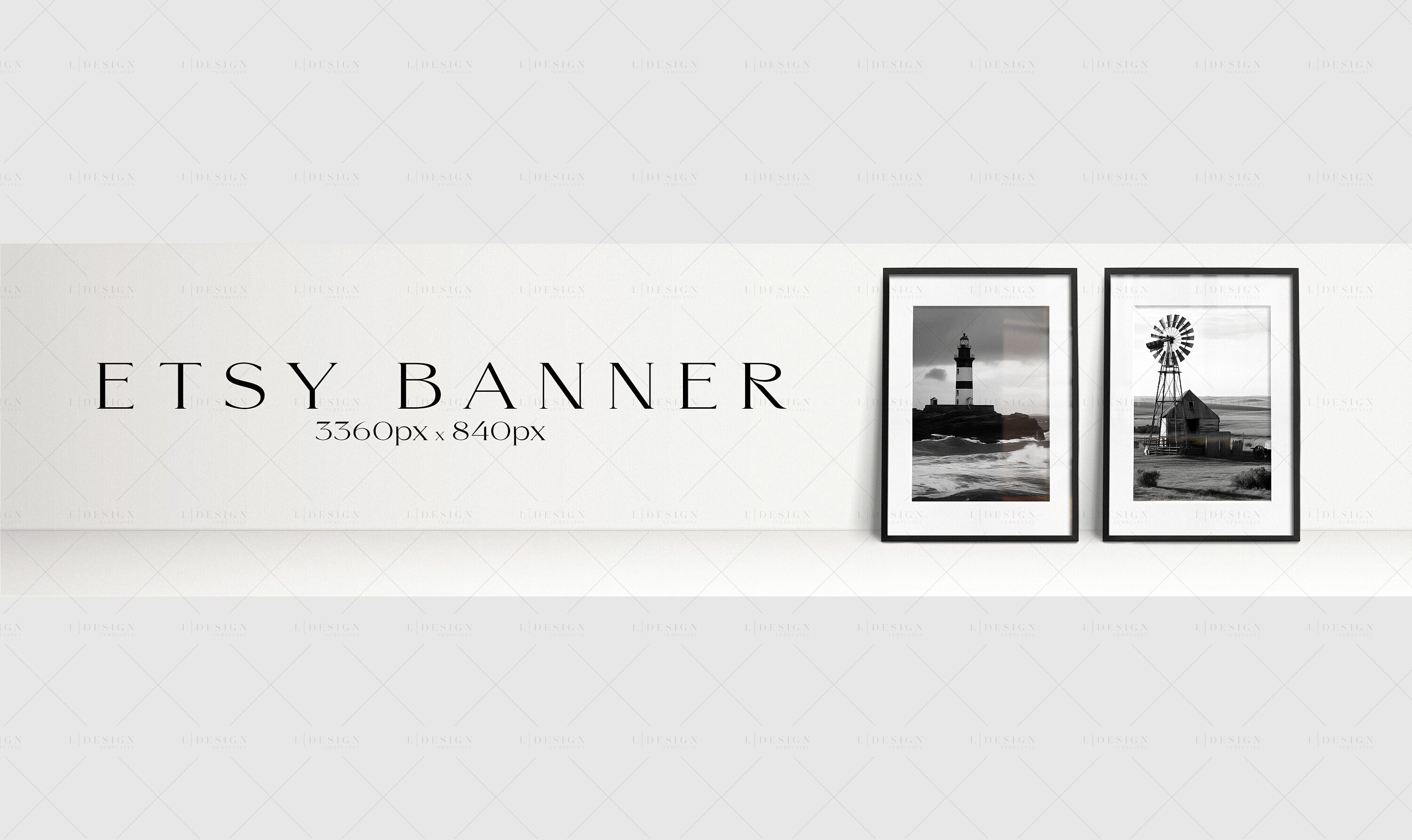 Etsy Shop Banner Mockup, Minimalist Cover Image Banner Display, Etsy ...