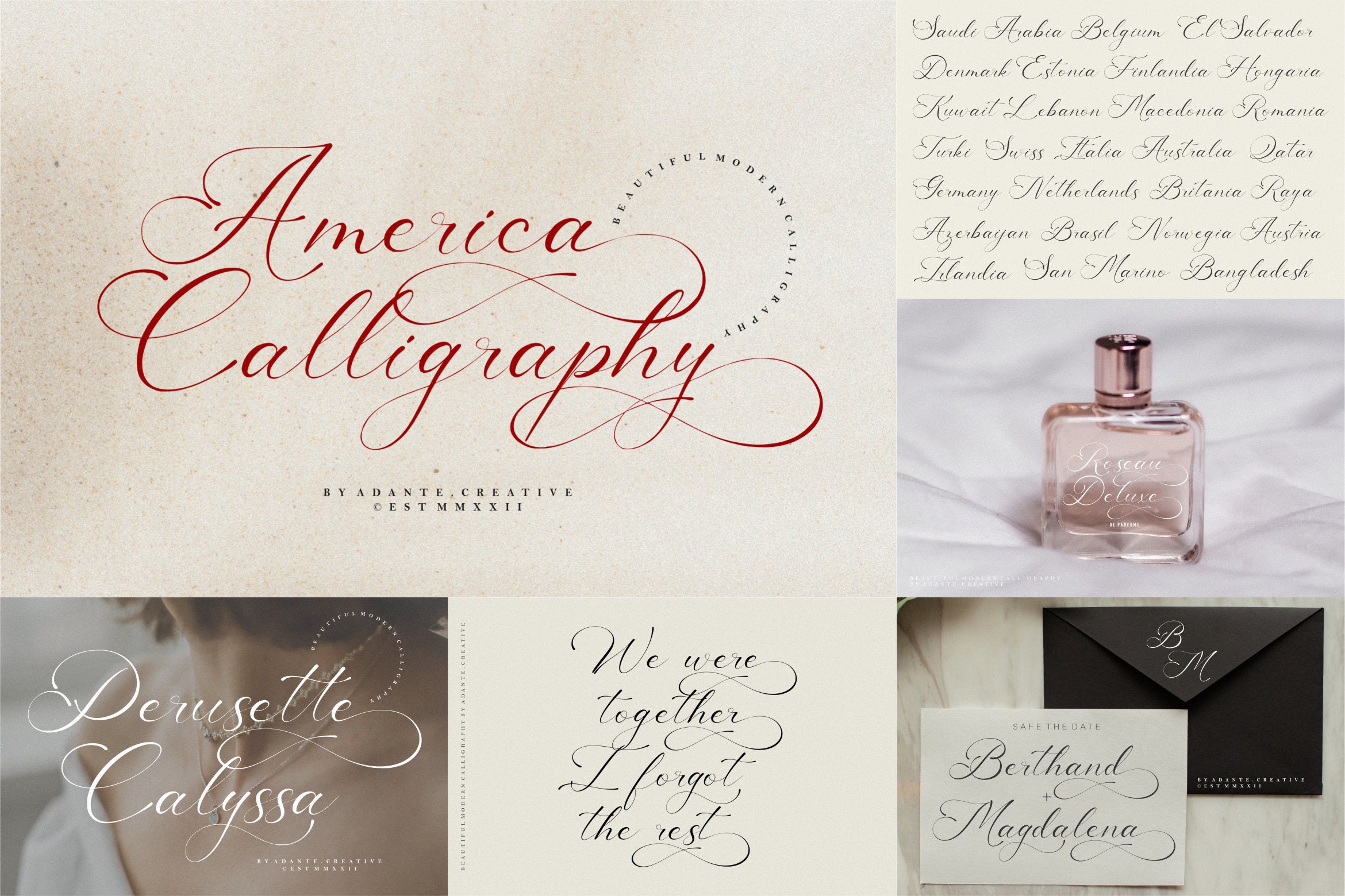 Modern Collections Font Bundle Cricut Fonts Canva Fonts - Etsy