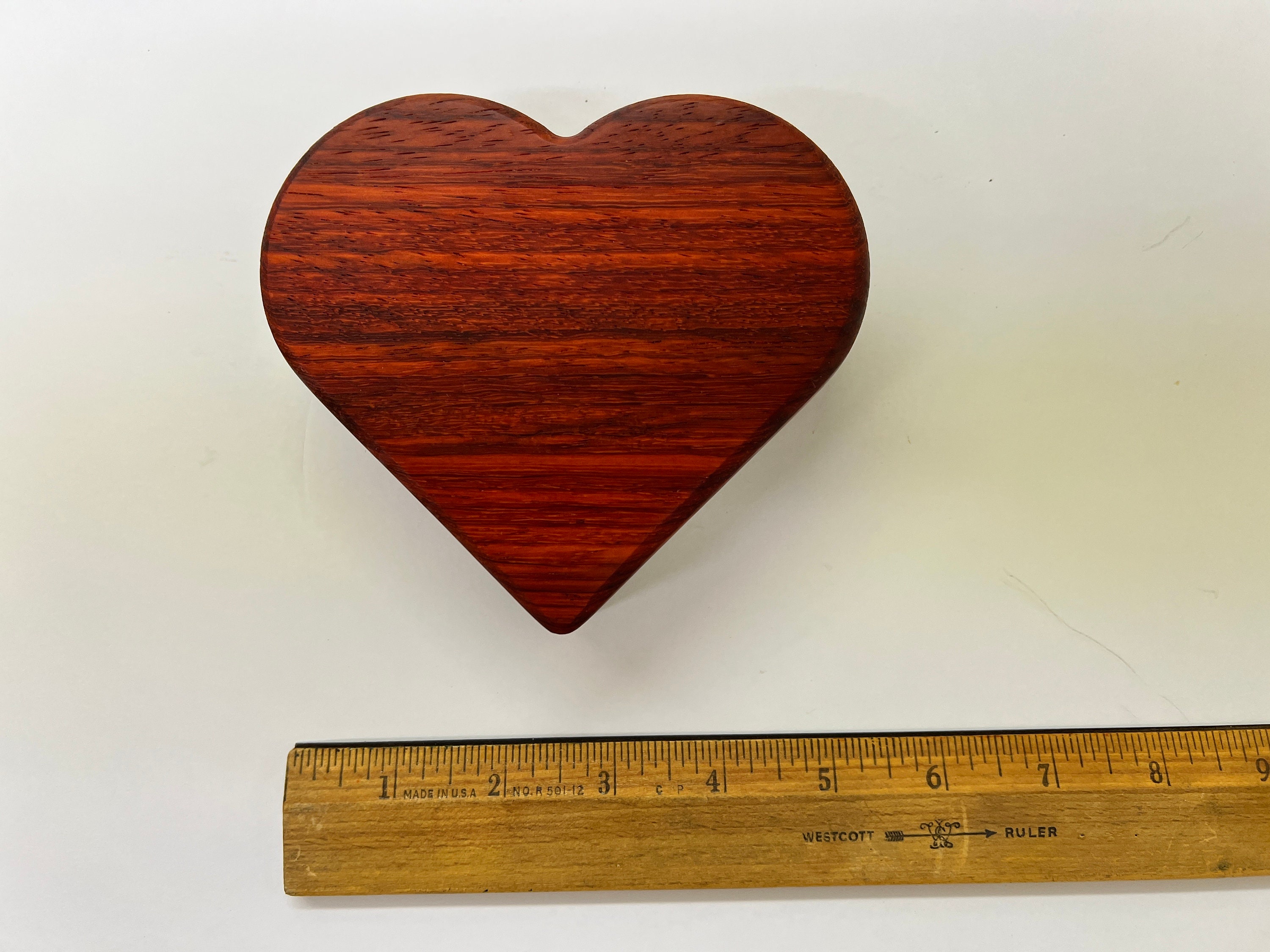 Heart Shaped Wood Box With Magnetic Closure Keepsake Box - Etsy