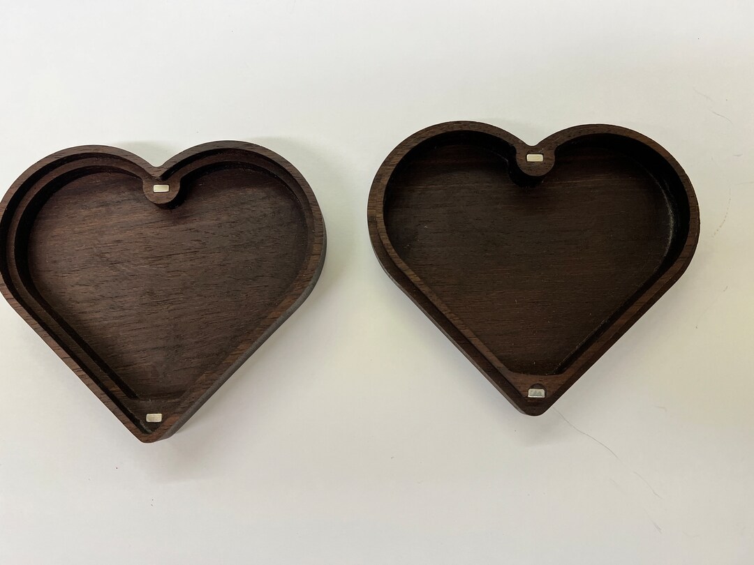 MADE TO ORDER Heart Shaped Wood Box With Magnetic Closure, Keepsake Box ...