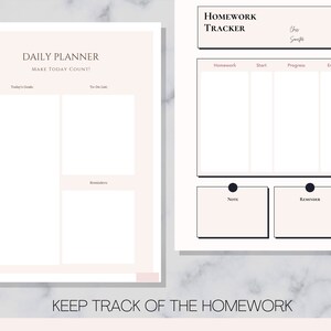 BACK TO SCHOOL Printable Planner, Weekly School Schedule Printable ...