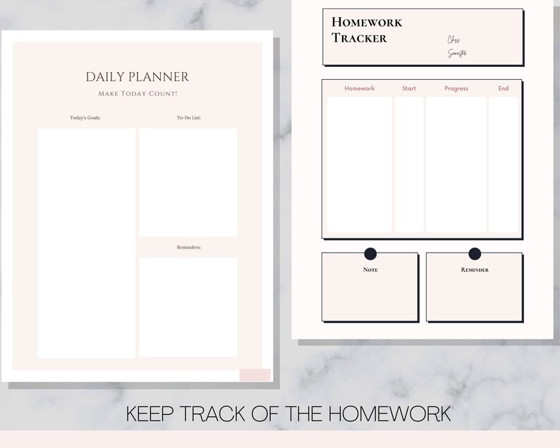 BACK TO SCHOOL Printable Planner, Weekly School Schedule Printable ...