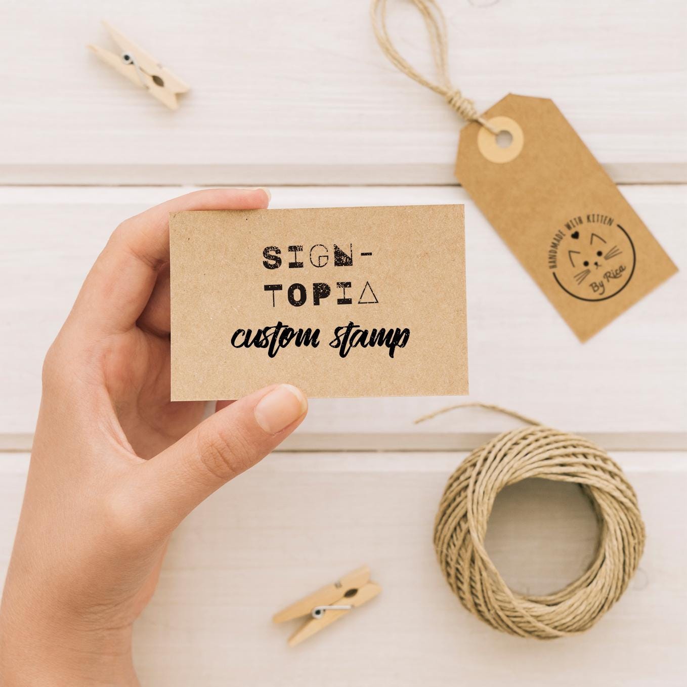 CUSTOM HANDMADE STAMP, Hand Made Stamp, Personalized Hand Made Stamp ...