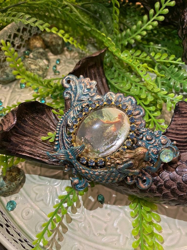 Hair Clip "misty Tides" Mermaid Hairclip*mermaidcore*handmade Fairy ...